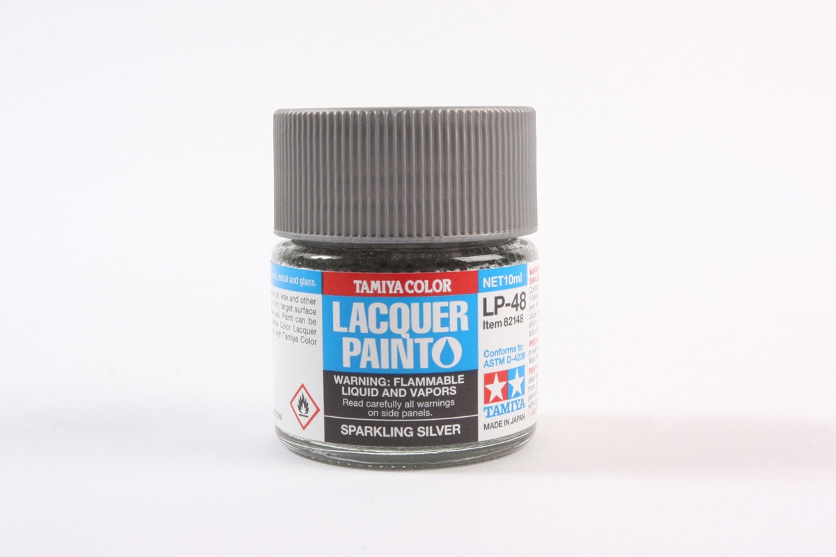 Tamiya LP-48 Sparkling Silver Lacquer Paint (10ml)