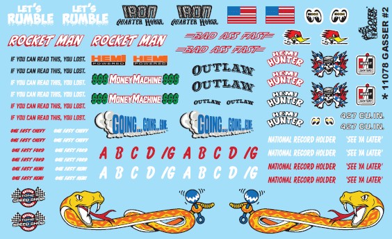 GOFER RACING 1/24-1/25 Gassers Logos #2