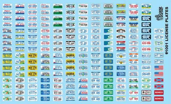Water Slide Decals 1/24 1/25 Scale Model Cars