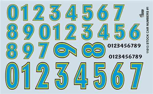 Gofer Racing GOF-11013 1/24-1/25 Stock Car Numbers #1 Decal | Scale Riders